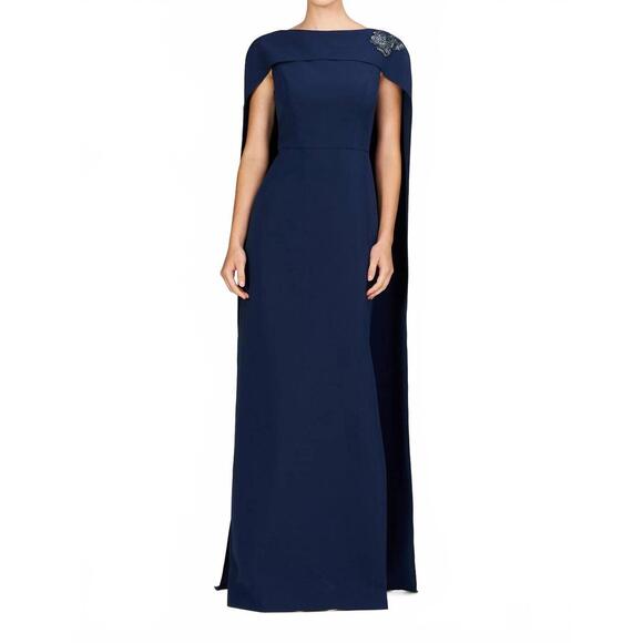 Kay Unger | Dresses | New Kay Unger Alexandria Maxi Gown In Blue | Poshmark